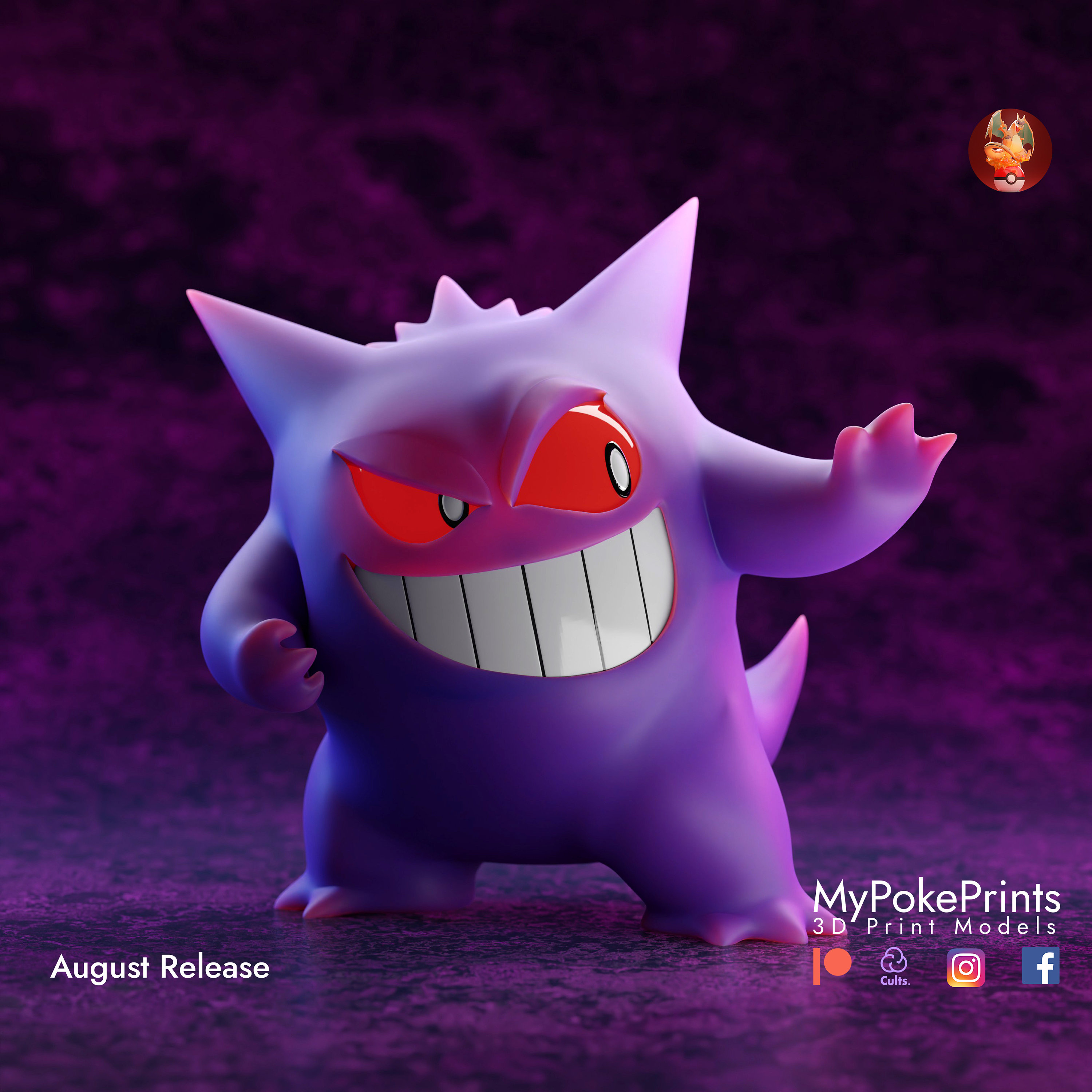 Gengar 3D STL - Etsy