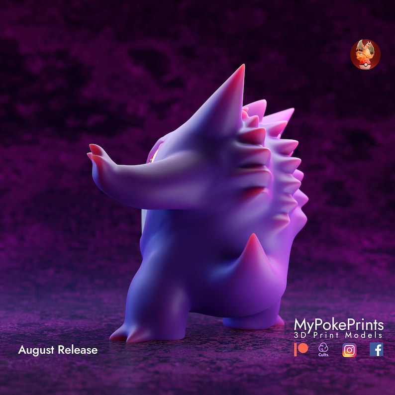 Gengar 3d Stl Etsy