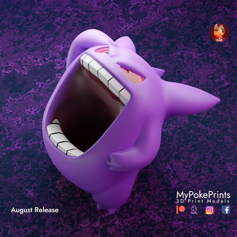 Gengar Pen Holder 3D STL - Etsy