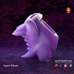 Gengar Pen Holder 3D STL - Etsy
