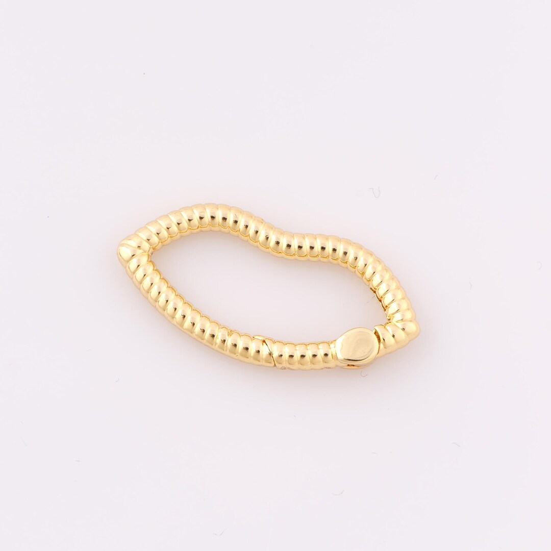 Gold Push Door Clasp,18k Gold Filled Lips Clasp,snap Clasp for DIY ...