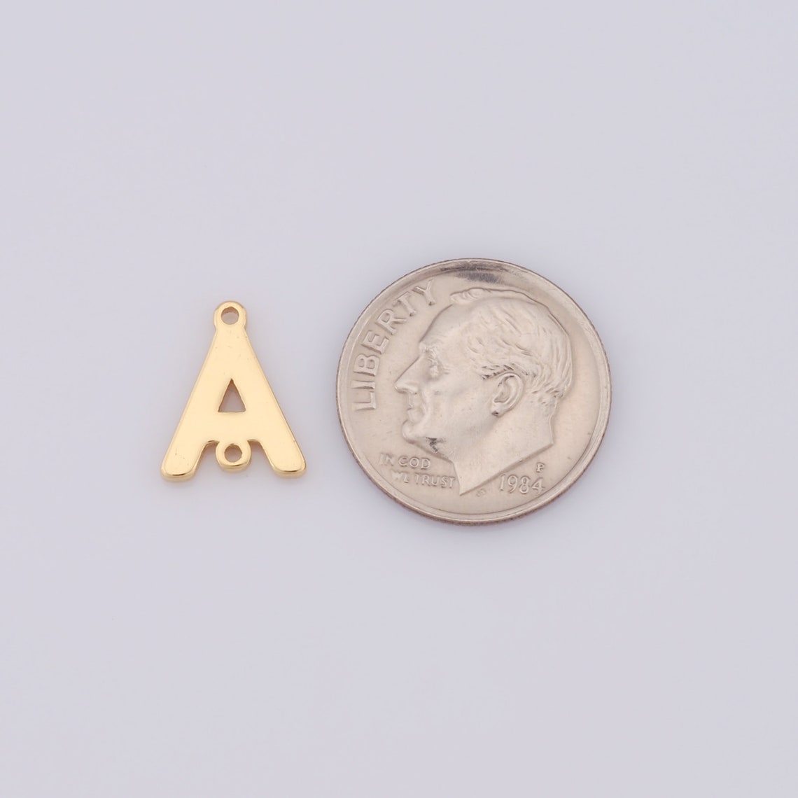 Gold Letters Connector,18k Gold Filled CZ Alphabet Connector,initial ...