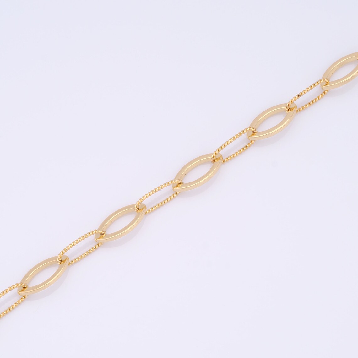 Gold Cable Chain, 18K Gold Filled Semi Finished Chain, Specialty Chains ...