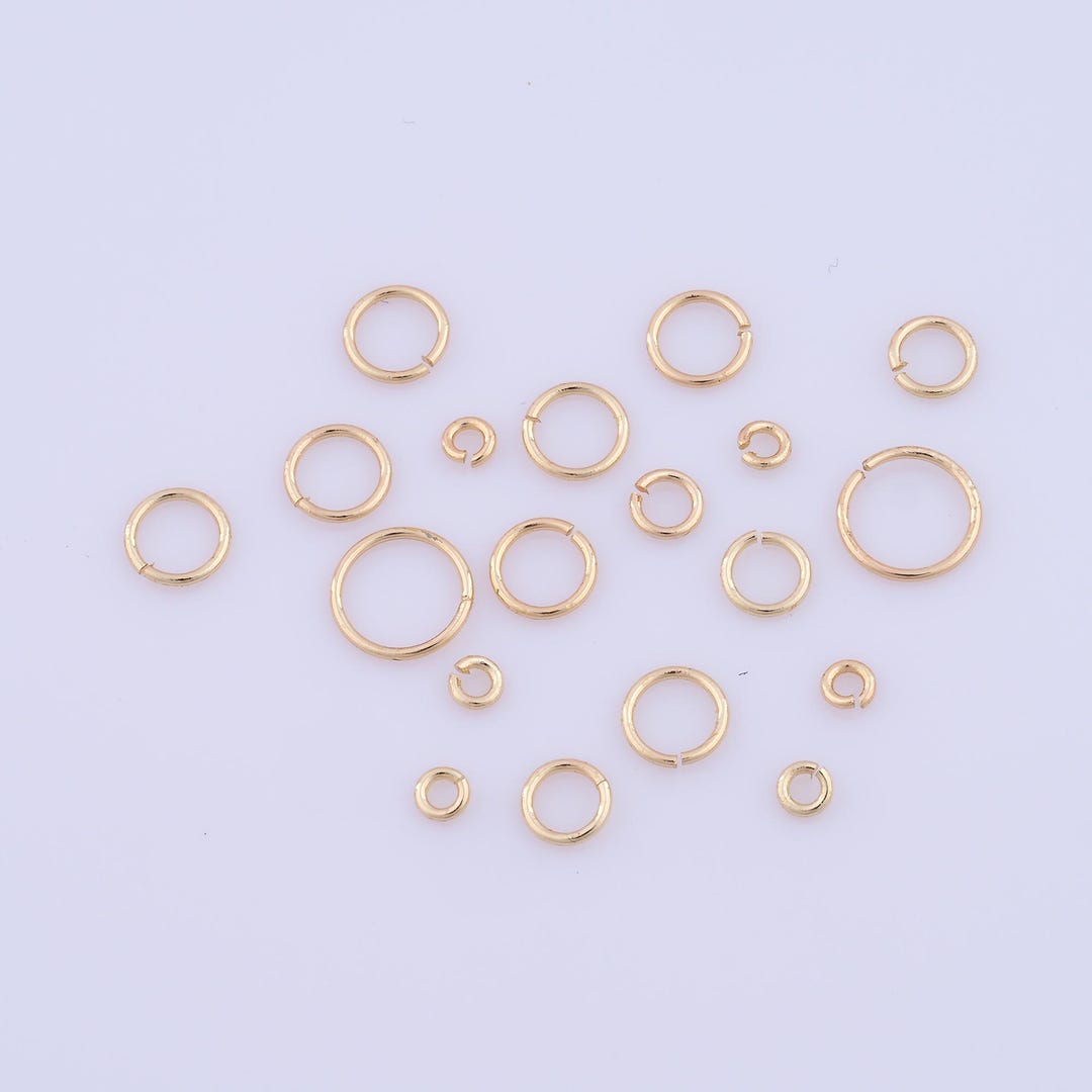 100 Pcs 14K Gold Filled Open Jump Rings,gold Jump Rings for DIY Jewelry ...