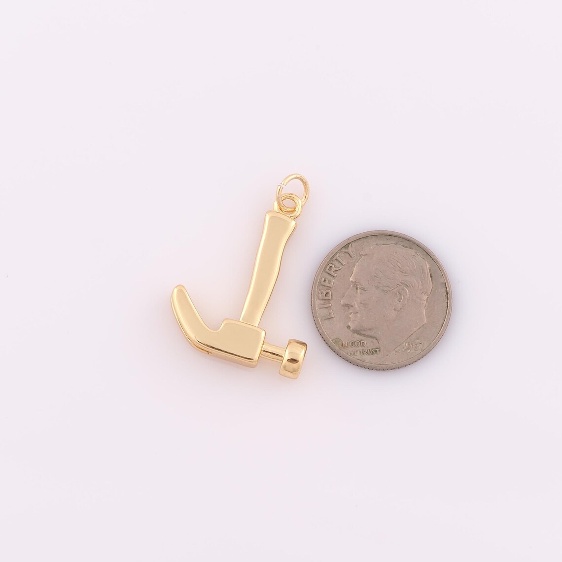 1 Pcs Gold Hammer Pendant,18k Gold Filled Hammer Charm,hammer Charm DIY ...