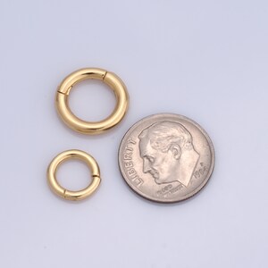 1 Pcs Gold Spring Clasp,18k Gold Filled Round Clasp,spring Clasp for ...