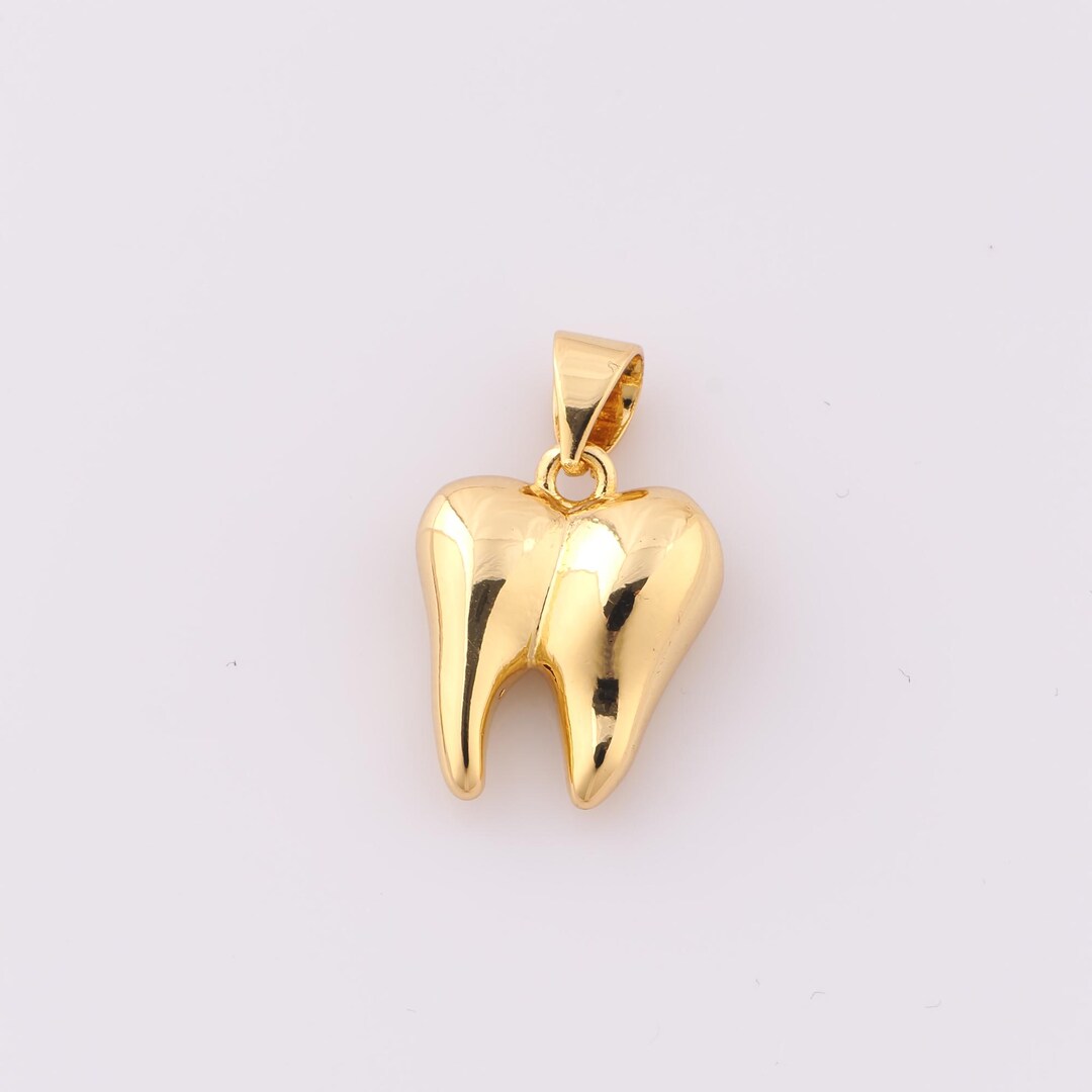 Gold Tooth Pendant,18k Gold Filled Tooth Charm,tooth Charm DIY Bracelet ...