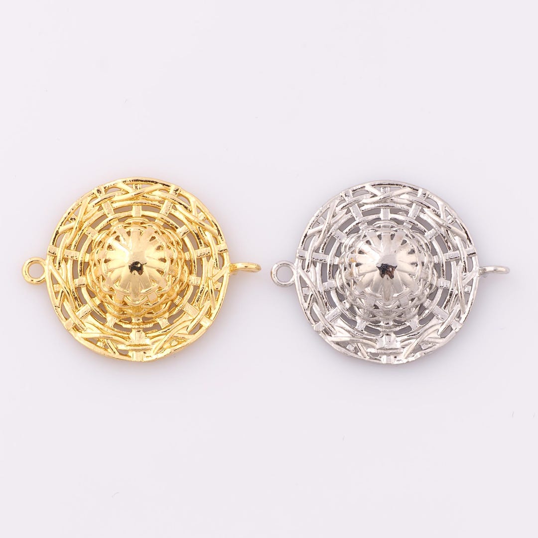 1 Pcs Gold Hat Connector,18k Gold Filled Minimalist Connector,hat ...