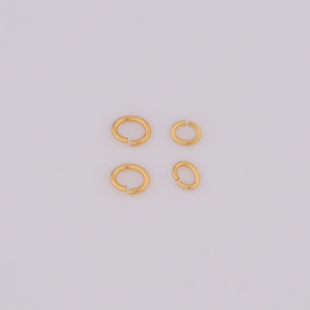 50 Pcs 18K Gold Filled Open Jump Rings,round Jump Rings,gold Jump Rings ...