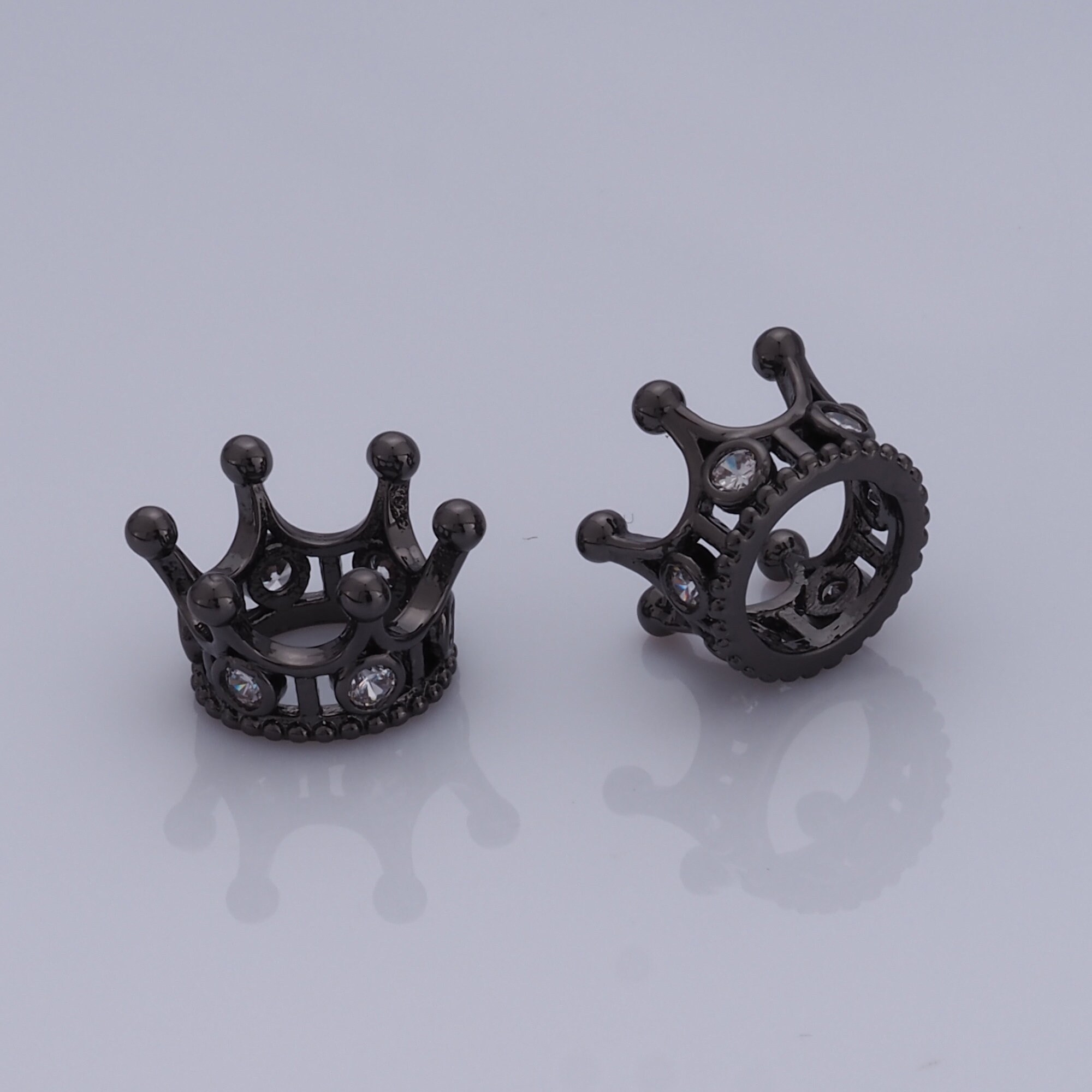 1 Pcs 18K Gold Filled Crown Bead,king Crown Beads,queen Crown Bead for ...