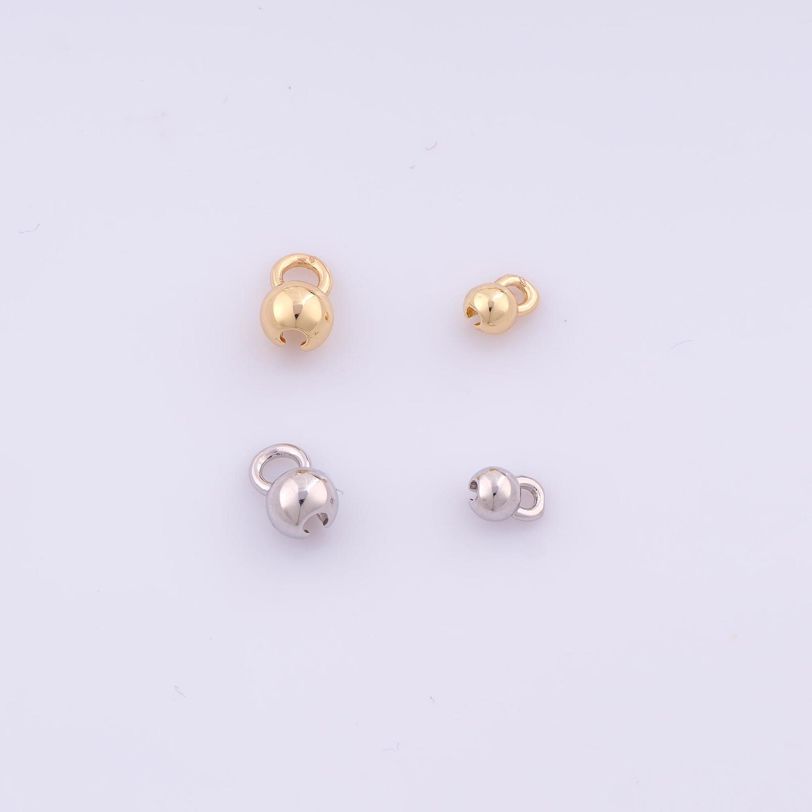 18K Gold Filled Crimp Cover Spacer Beads,positioning Beads,crimp Ends ...