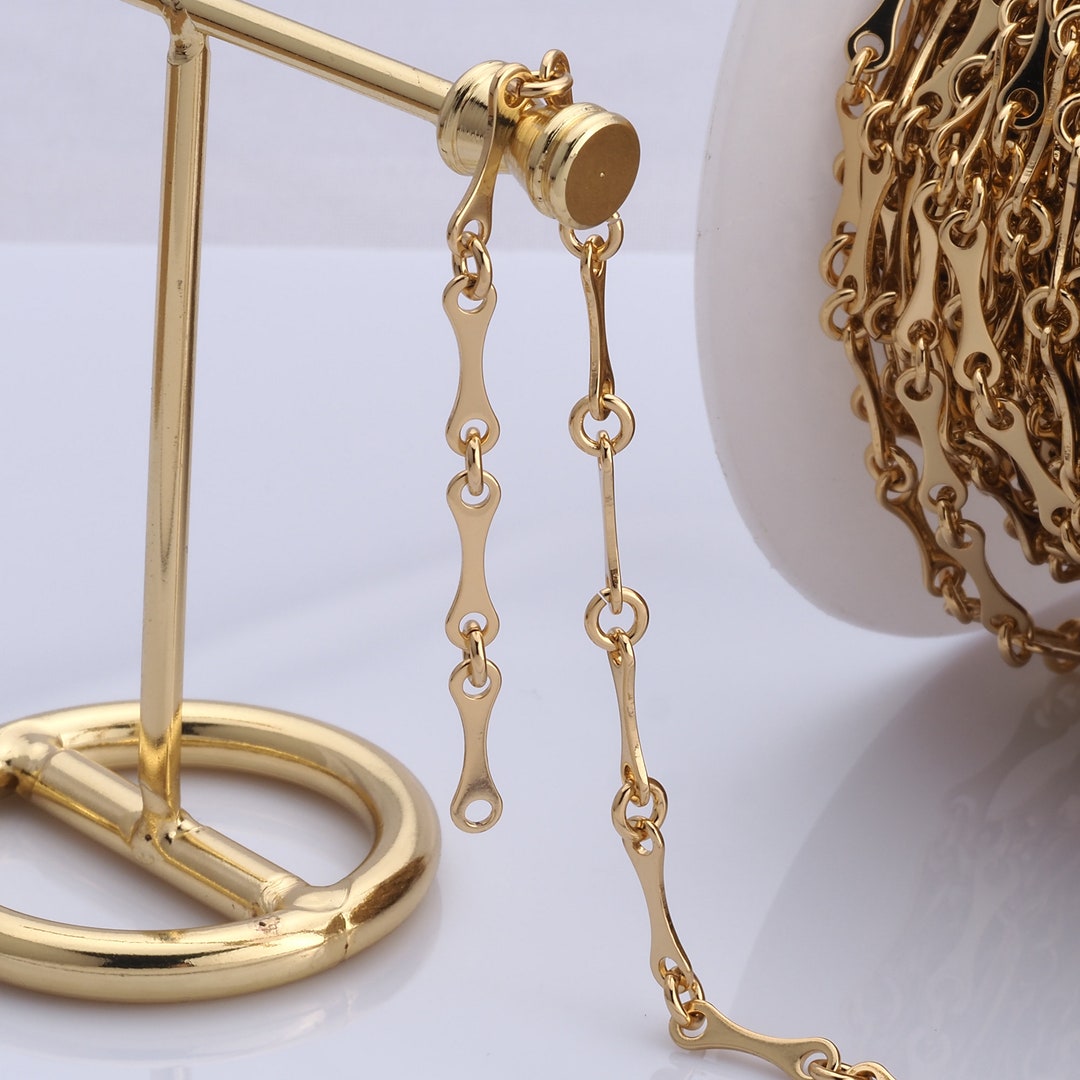 Gold Bead Chain, 18K Gold Filled Semi Finished Chain, Specialty Chains ...