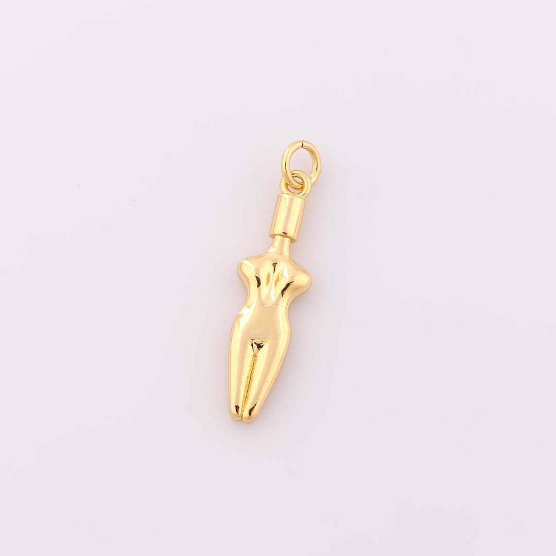 1 Pcs Gold Human Body Pendant,18k Gold Filled Human Body Charm,human ...