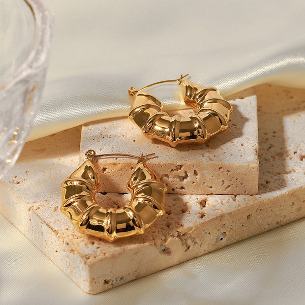 Big Round Earrings - Etsy