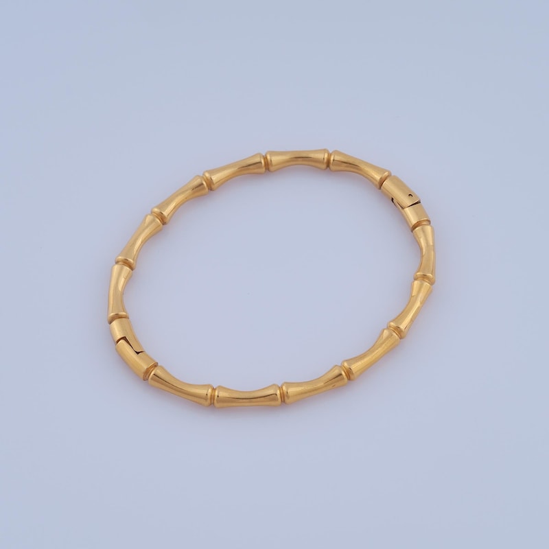 Bamboo Bangle Goldfilled - Etsy