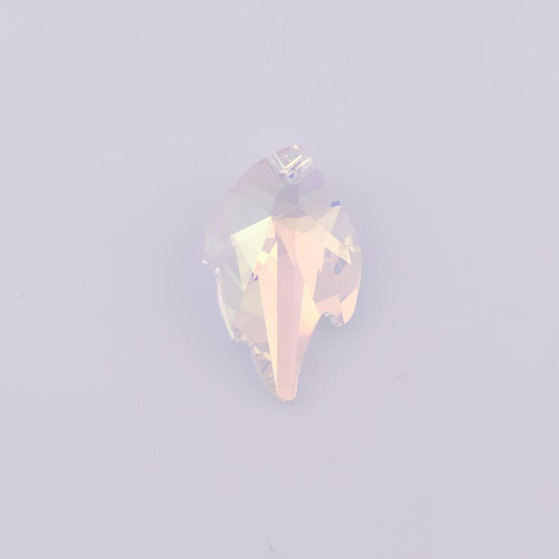 1 Pcs Leaf Crystal Pendant,crystal AB Charms,austrian Crystal,made in ...