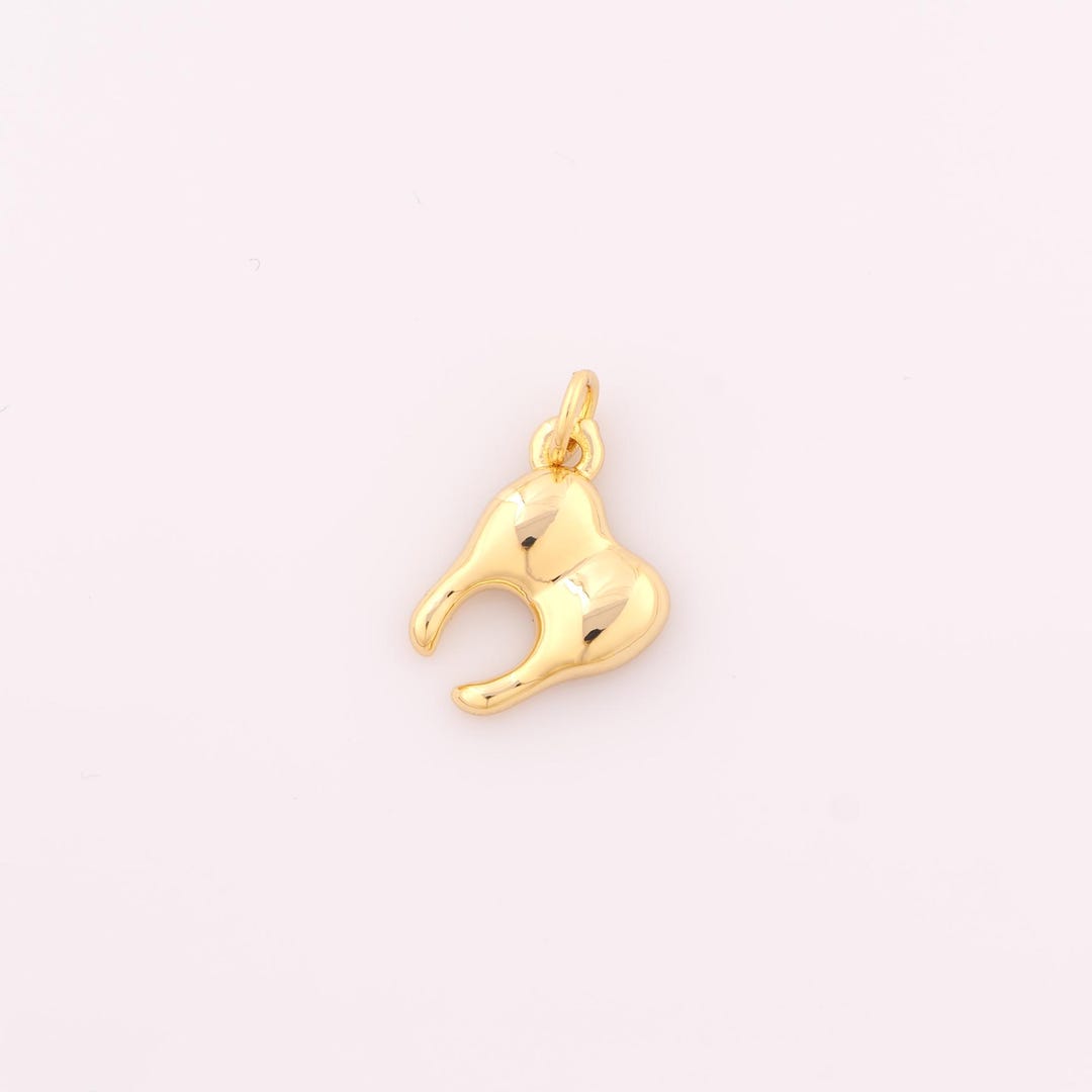 1 Pcs Gold Tooth Pendant,18k Gold Filled Tooth Charm,tooth Charms DIY ...