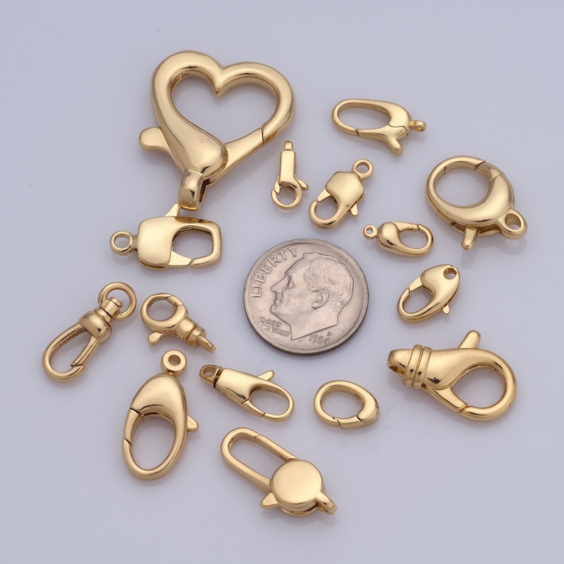 1 Pcs Gold Lobster Clasp,18k Gold Filled Claw Clasp,lobster Clasp for ...