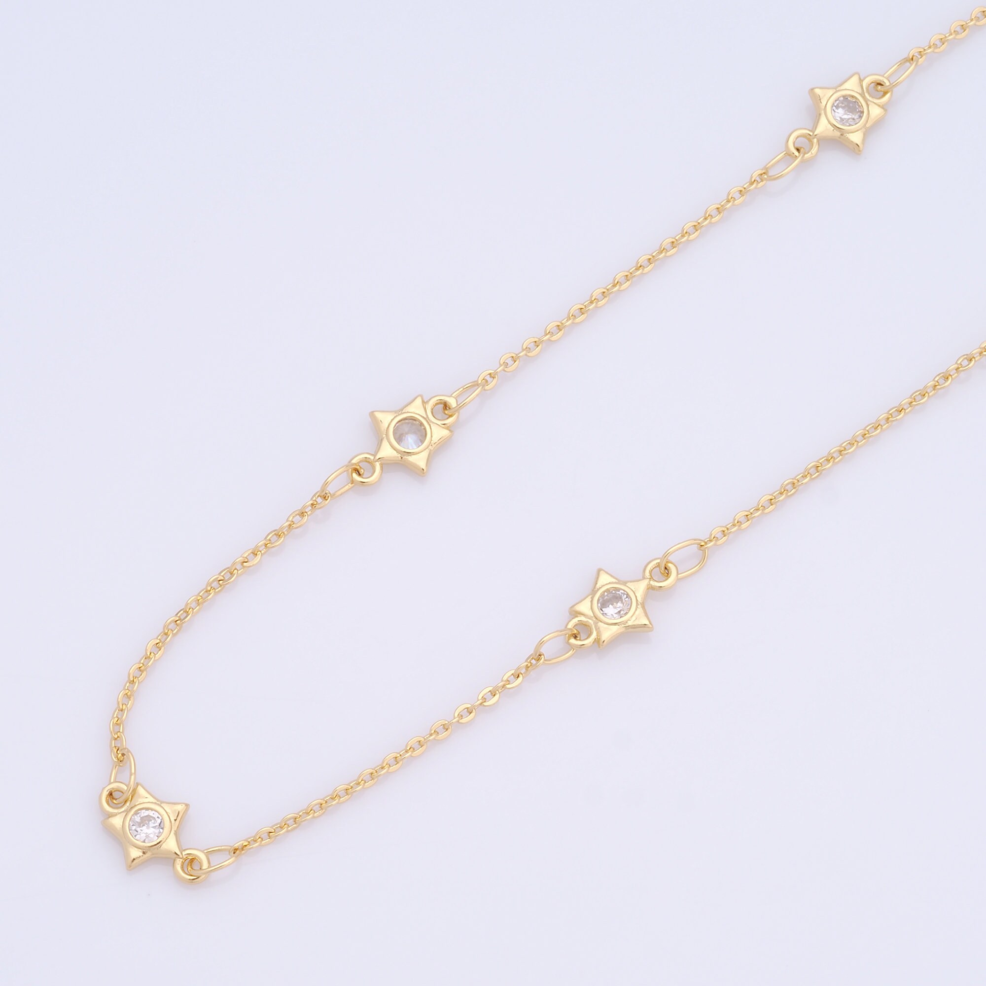 Gold Star Satellite Chain, 18K Gold Filled Semi Finished Chain ...