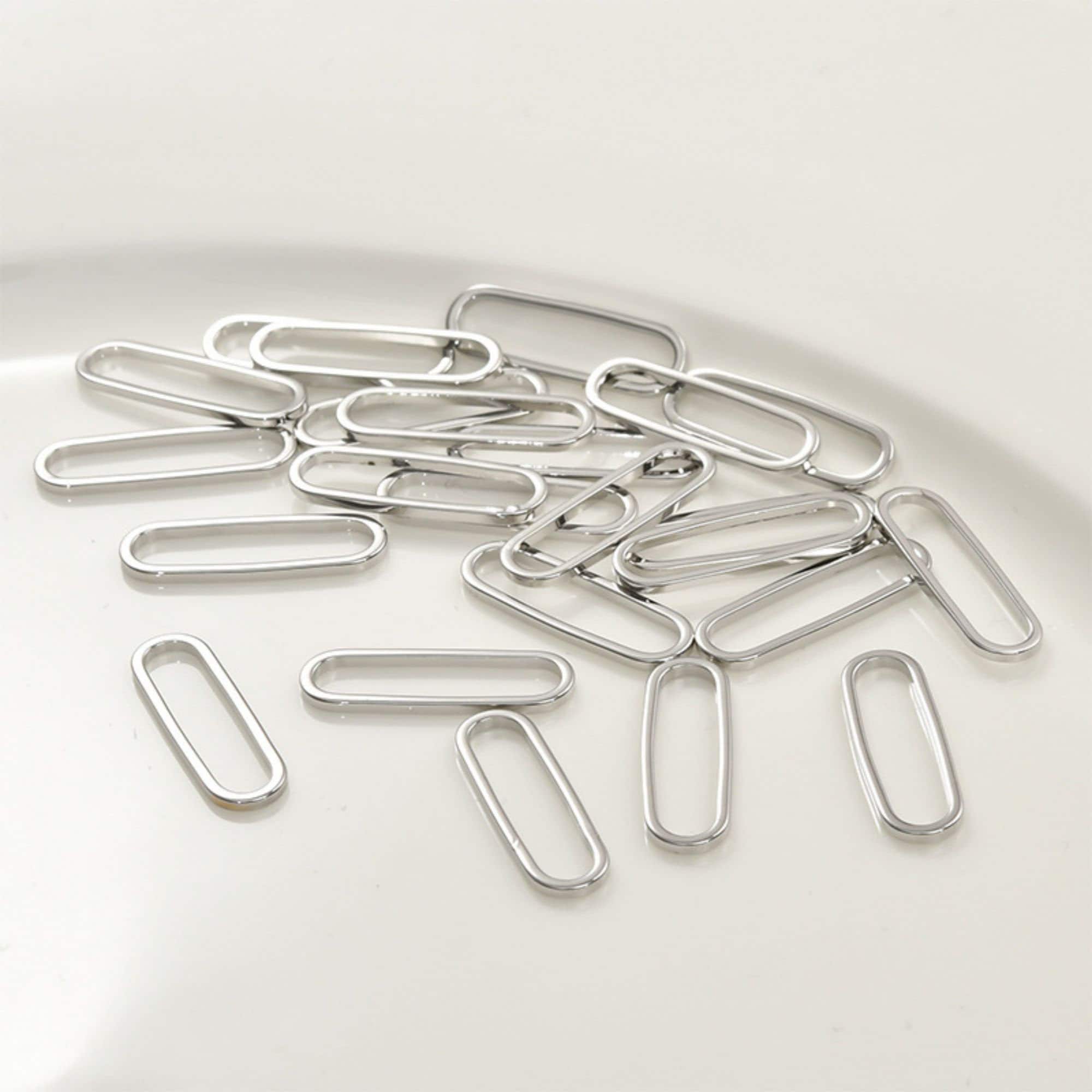 14K Gold Plated Paperclip Pin Chain Connectorpaperclip Charm - Etsy