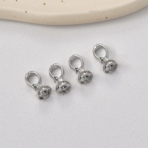 Beads Caps, Peg Bails, Beads End Connectors, 14k Gold Pearl Connector ...