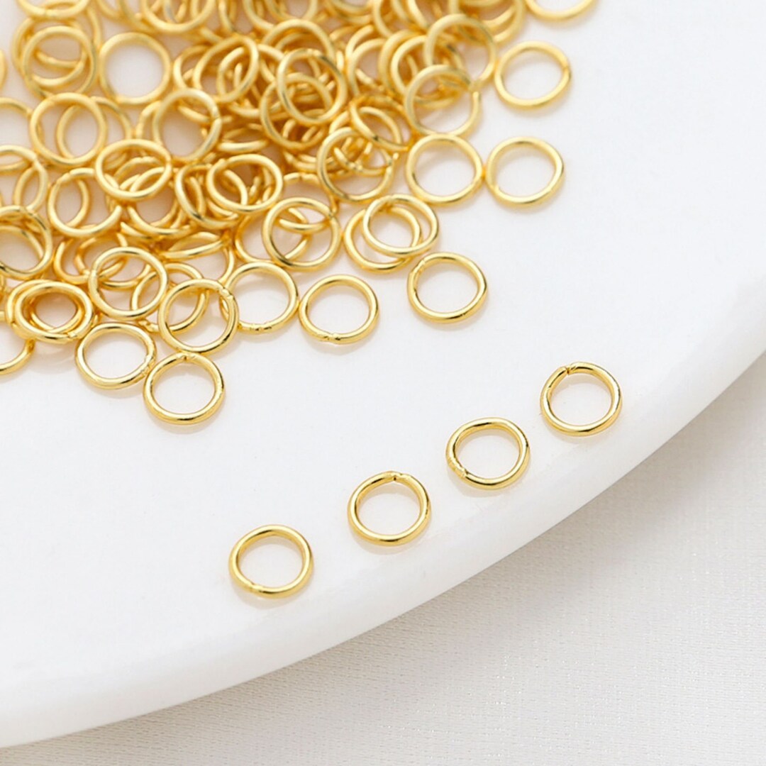 Gold Plated Jump Ring, Open Jump Rings, for Necklace and Earrings ...