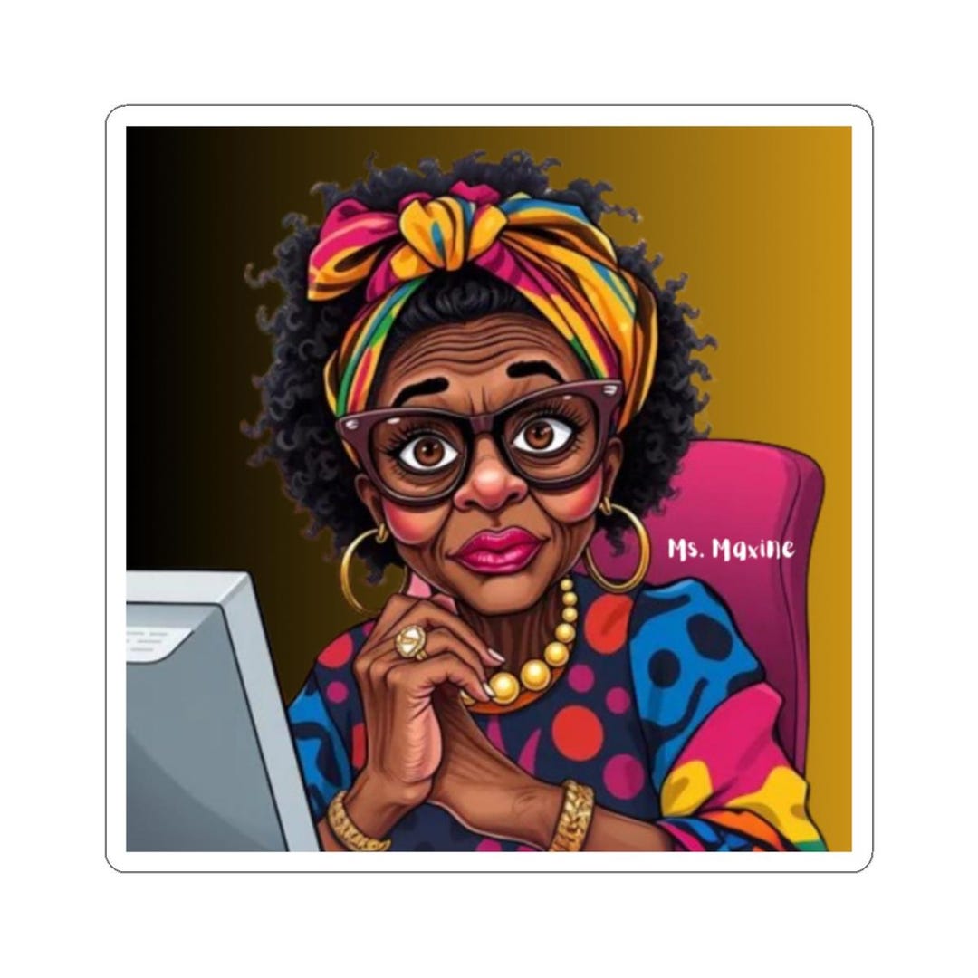 Vibrant Ms. Maxine Sticker: Fun Office Decor, Laptop Decal - Etsy
