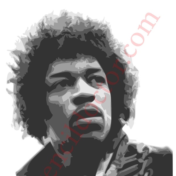Jimi Hendrix Canvas - Etsy