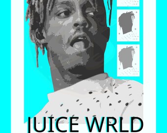 Juice Wrld Stencil - Etsy