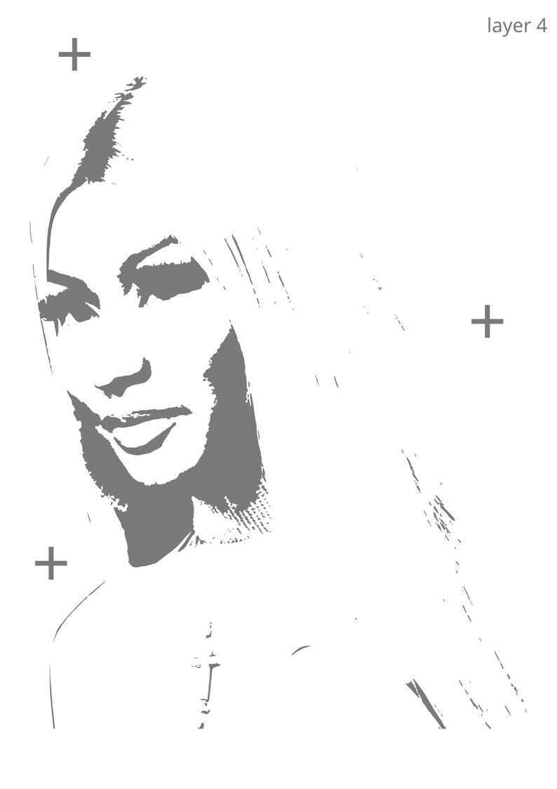 Nicki Minaj. Stencil Templates. 10 Layers. Rap Hip Hop - Etsy