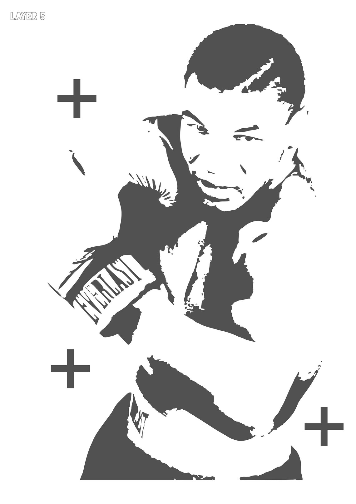 Mike Tyson. Multi-layer, Stencil Templates | Cut and Paint | Wall ...