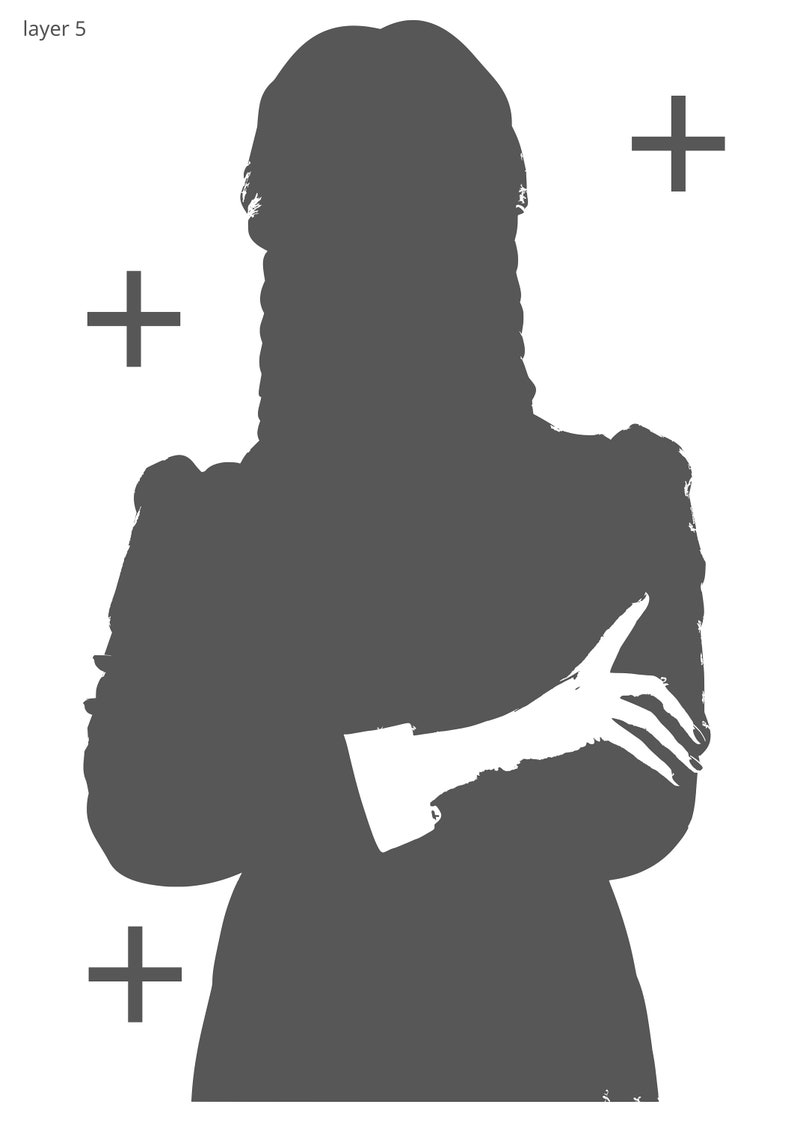 Wednesday Addams Stencil Templates Print and Cut Digital Download Arts ...