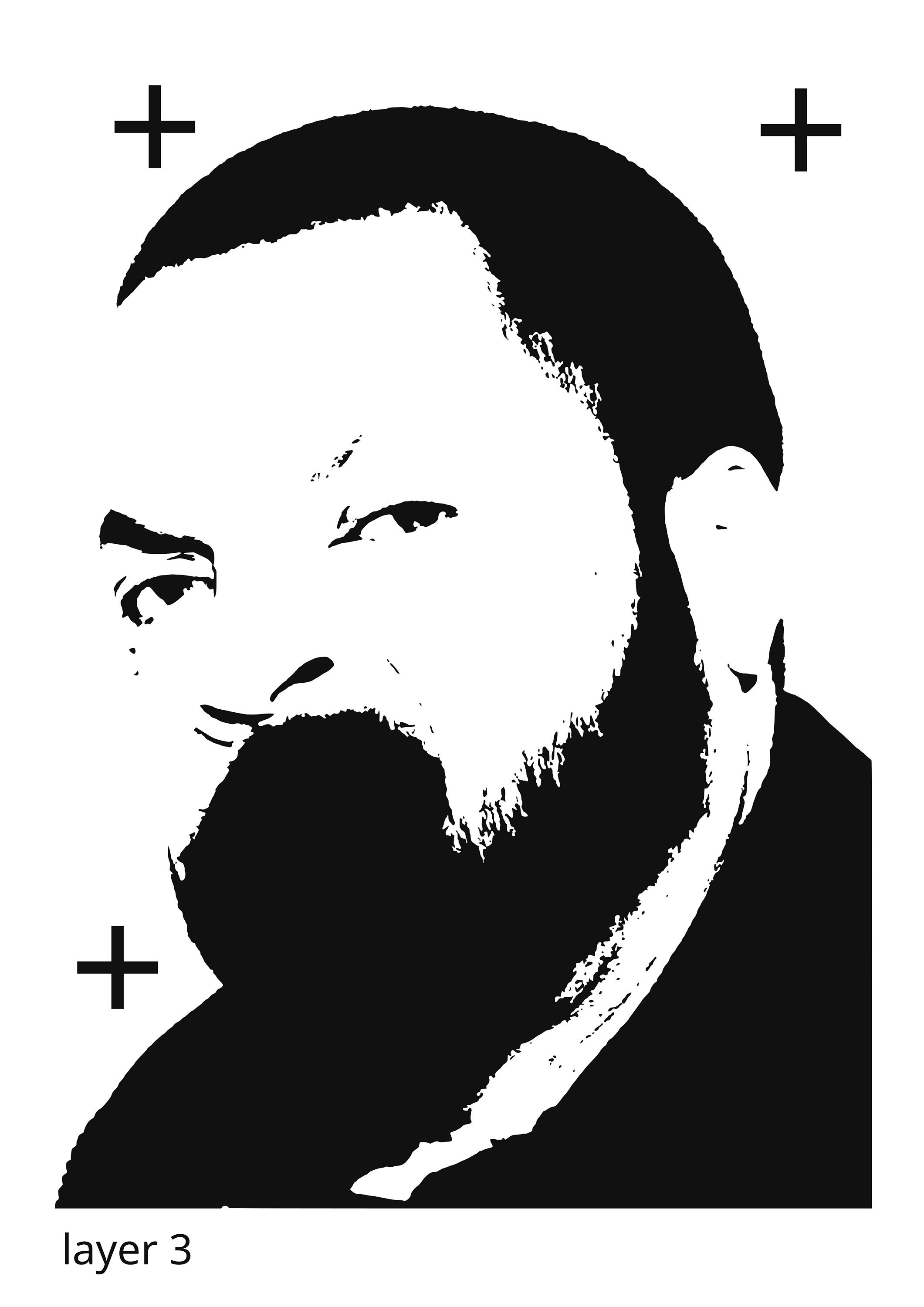 Ice Cube Stencil. 8 Layers. Rap Hip Hop Multi-layer - Etsy