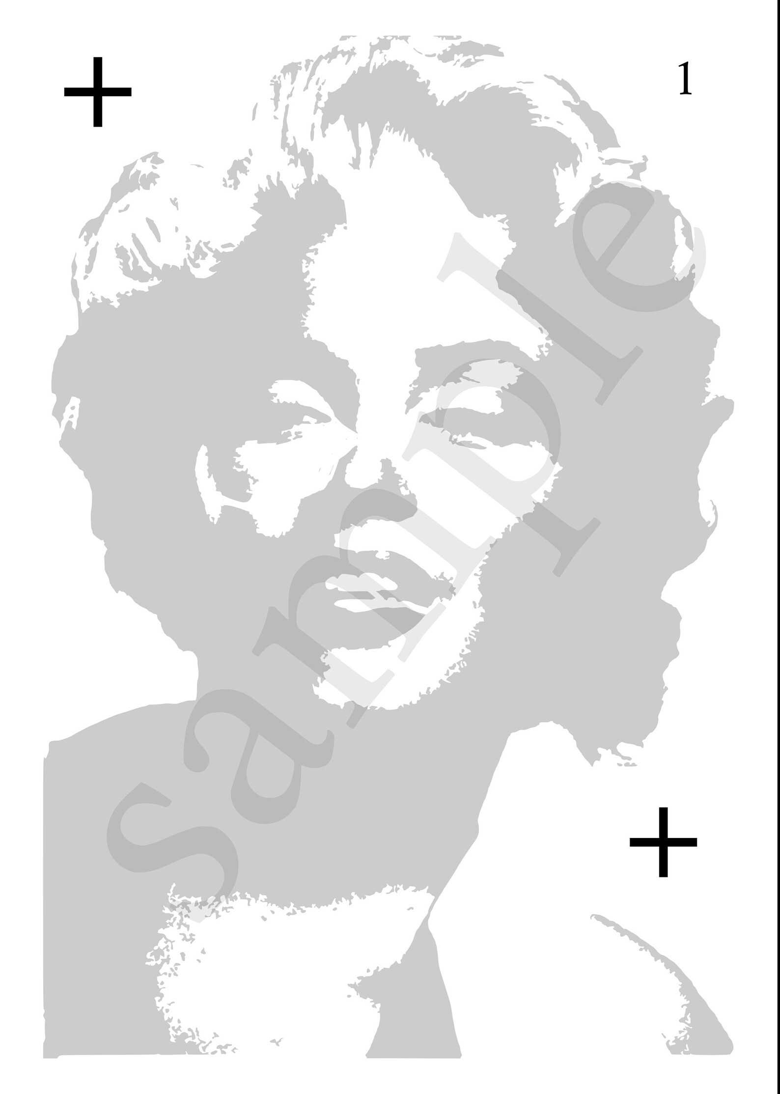 Marilyn Monroe Stencil Template Print and Cut Digital - Etsy
