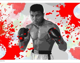 Muhammad Ali Stencil - Etsy