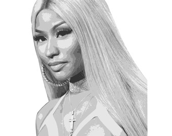 Nicki minaj stencil - Etsy Polska