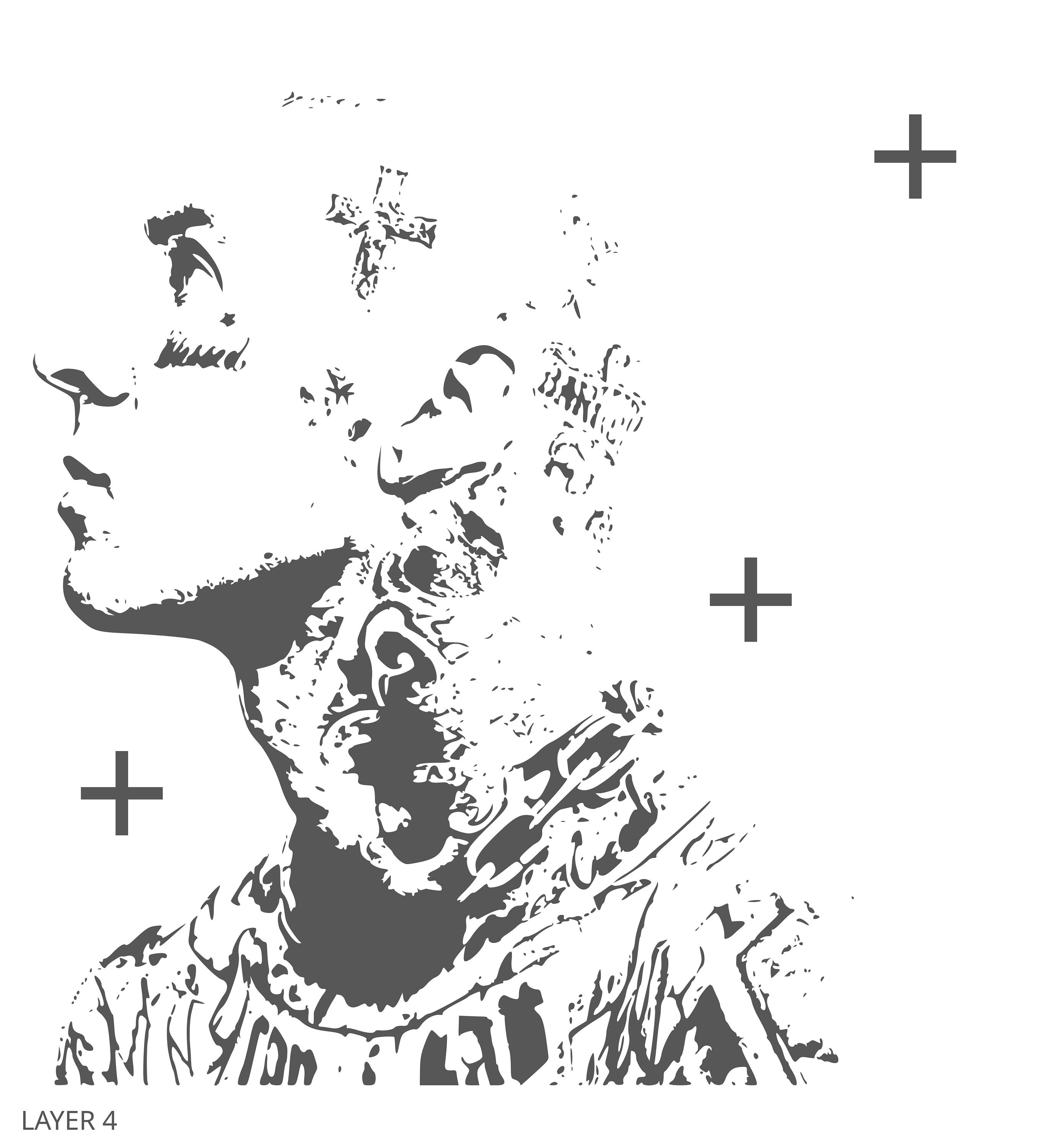 Travis Barker Stencil Templates Print and Cut Digital Download Arts and ...