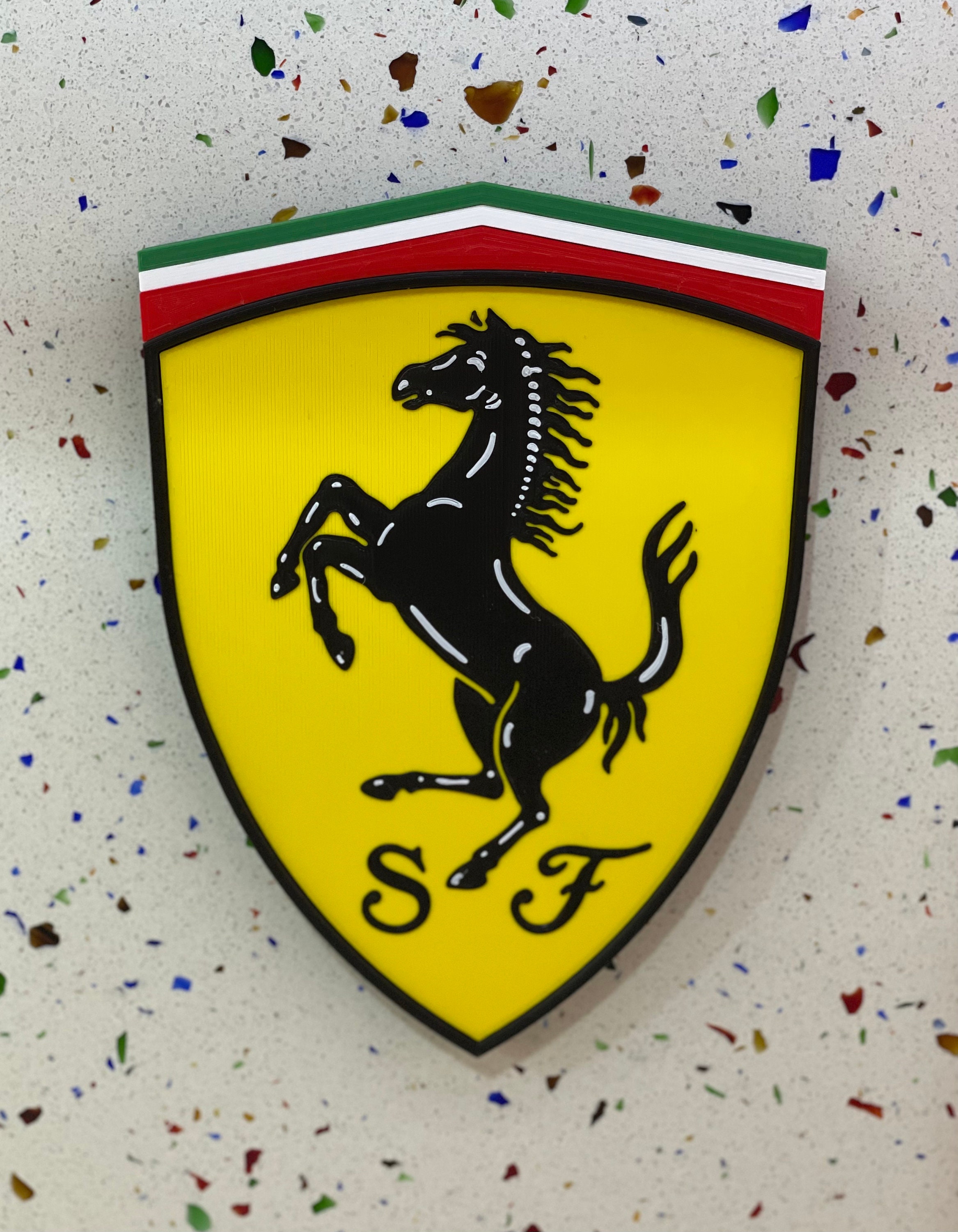 FERRARI Embossed Wall Plaque - Etsy