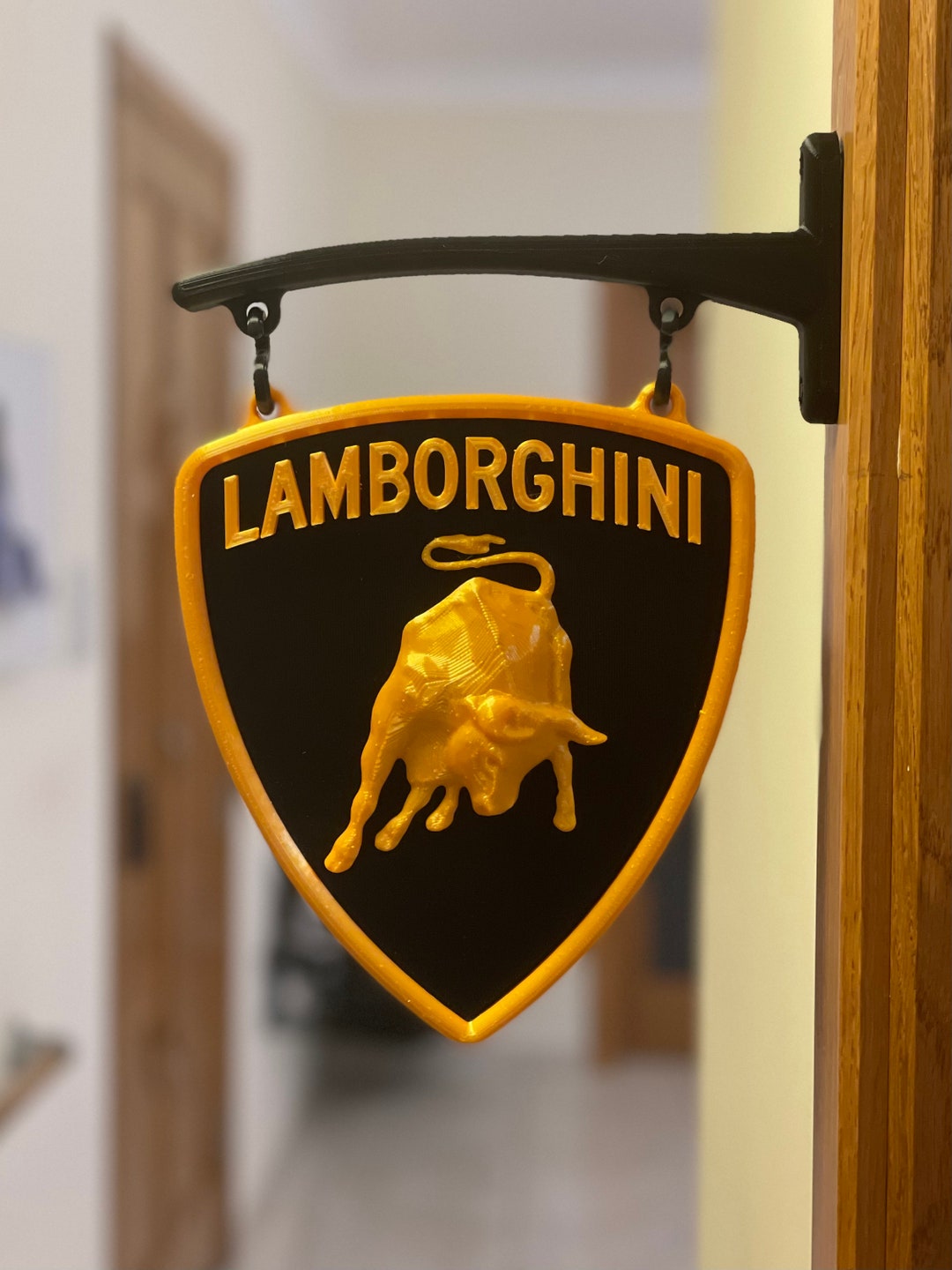 Lamborghini Wall Hanging Double Sided Sign - Etsy