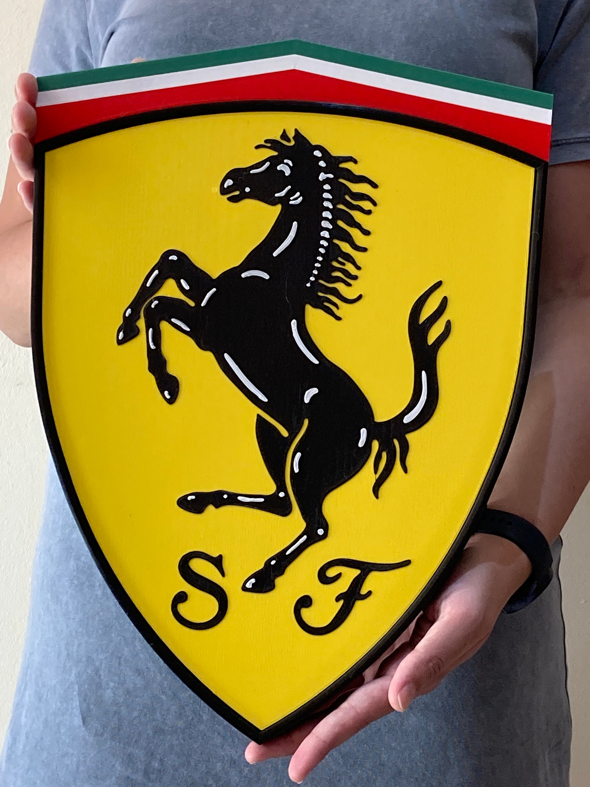 FERRARI Embossed Wall Plaque - Etsy