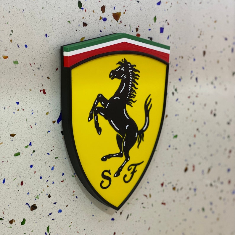 FERRARI Embossed Wall Plaque - Etsy