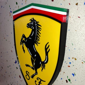 FERRARI Embossed Wall Plaque - Etsy