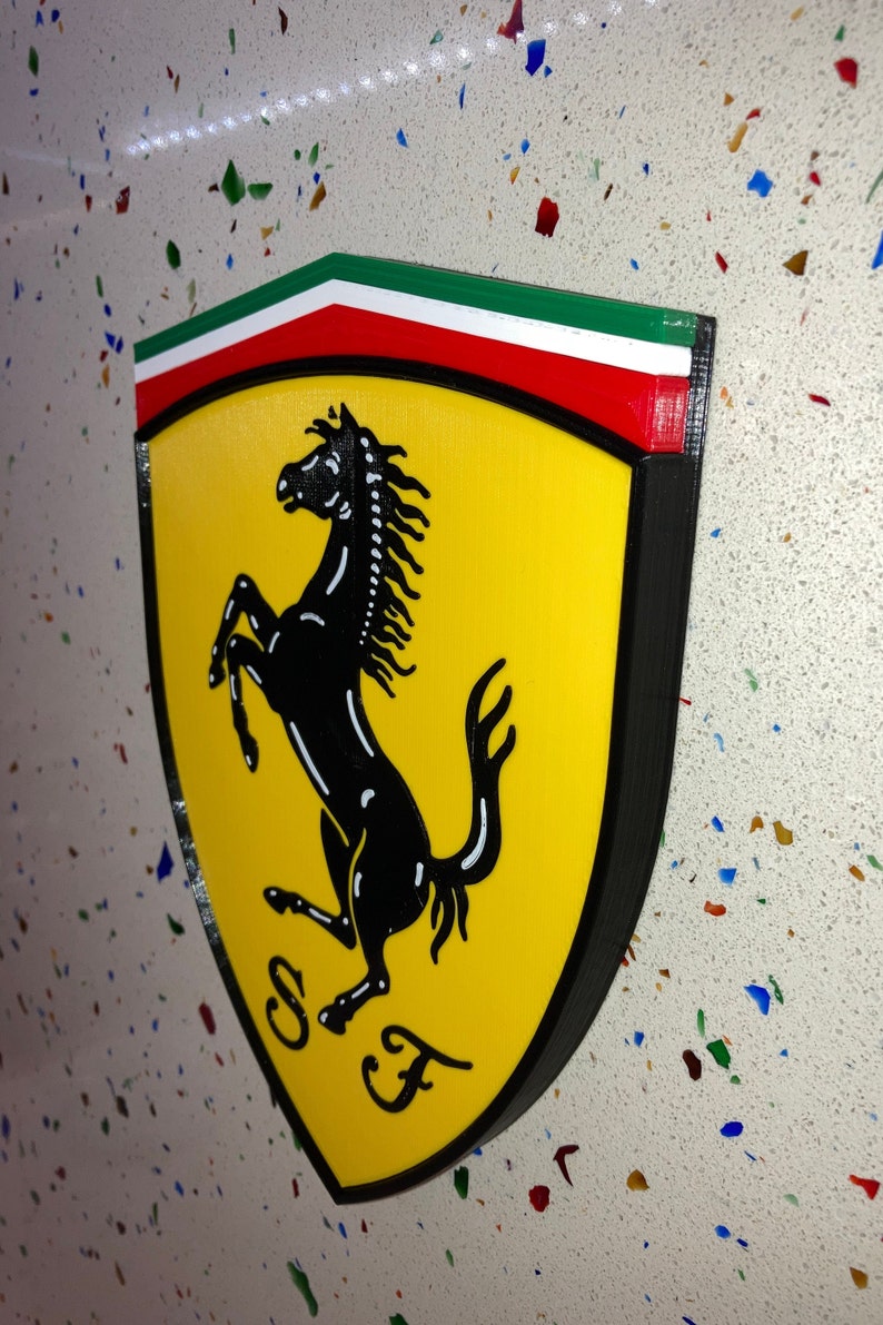 FERRARI Embossed Wall Plaque - Etsy