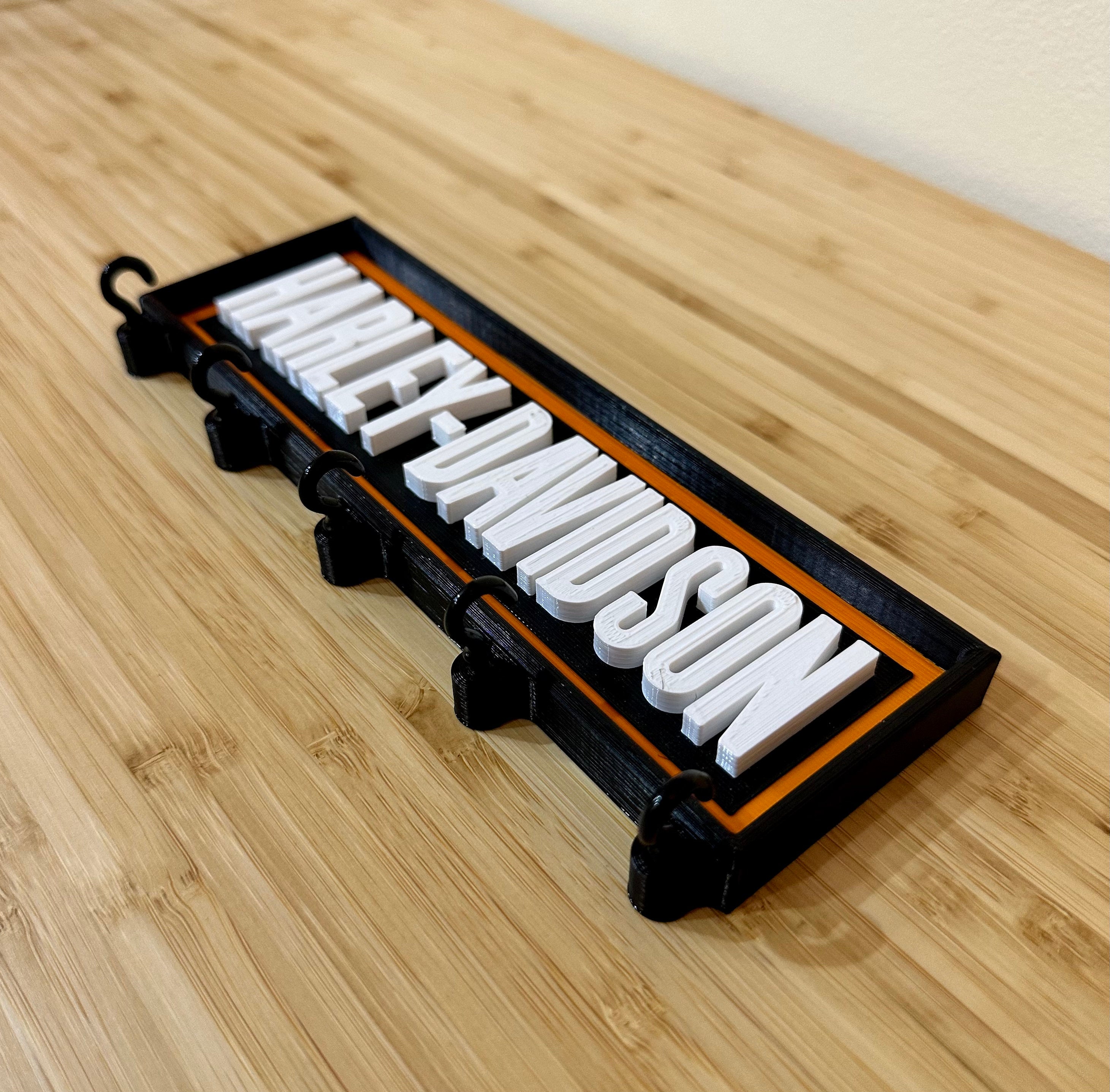 HARLEY DAVIDSON MOTORCYCLE Embossed Key Rack - Etsy