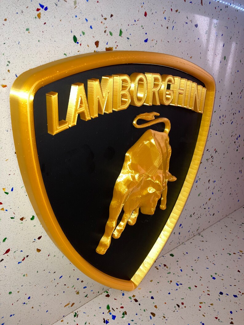 LAMBORGHINI Embossed Wall Plaque - Etsy
