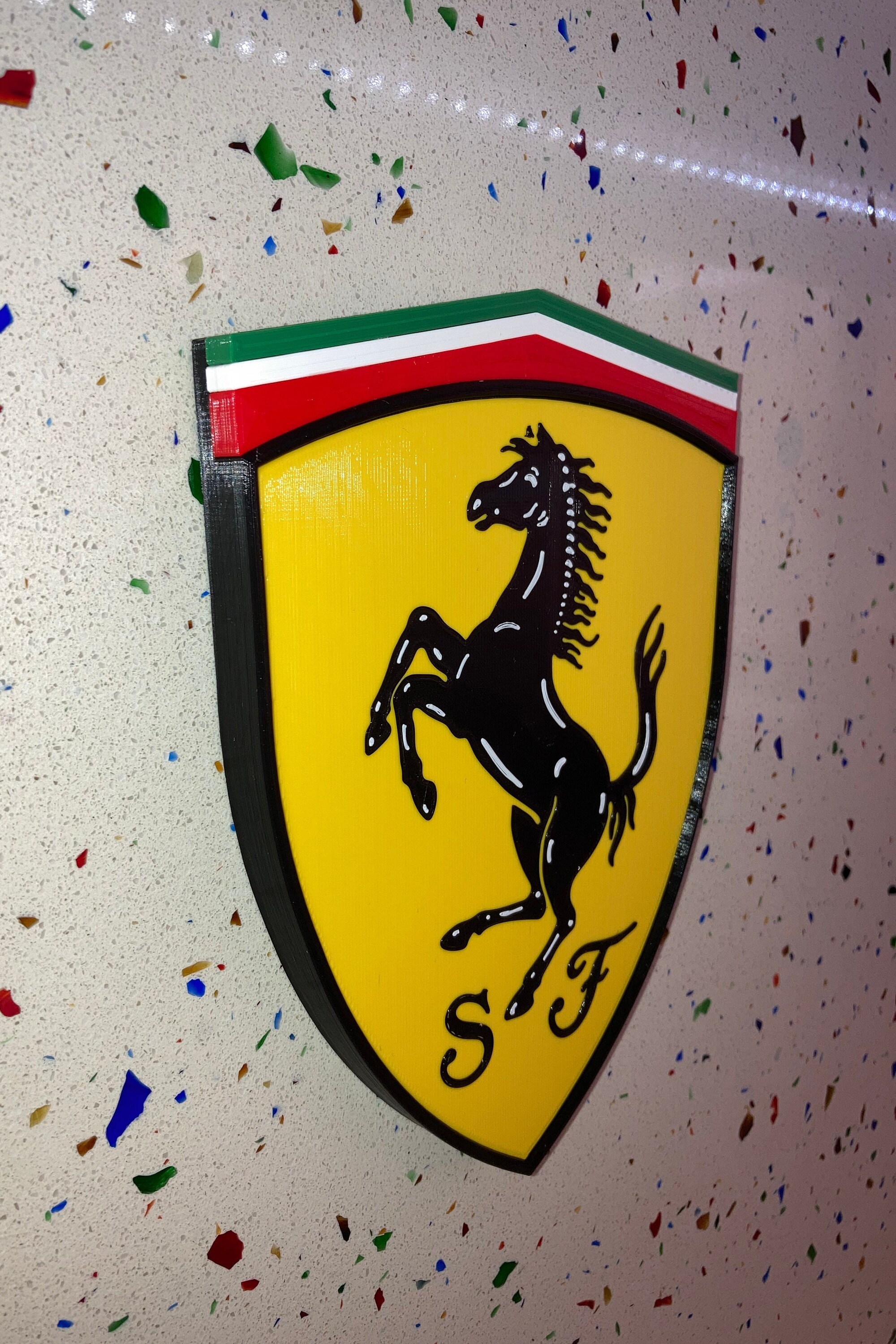 FERRARI Embossed Wall Plaque - Etsy