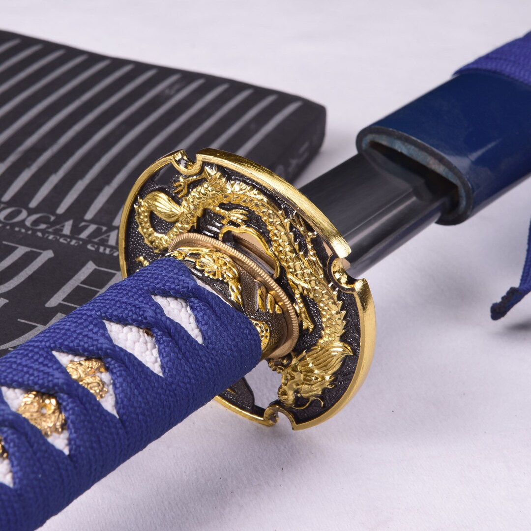 Handmade Samurai Katana Sword Real Hand Forged Full Tang 1060 Carbon ...