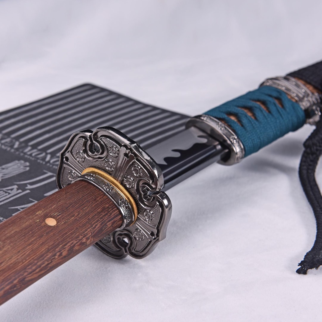Handmade Japanese Tachi Sword Real Hand Forging Full Tang 1095 Steel ...