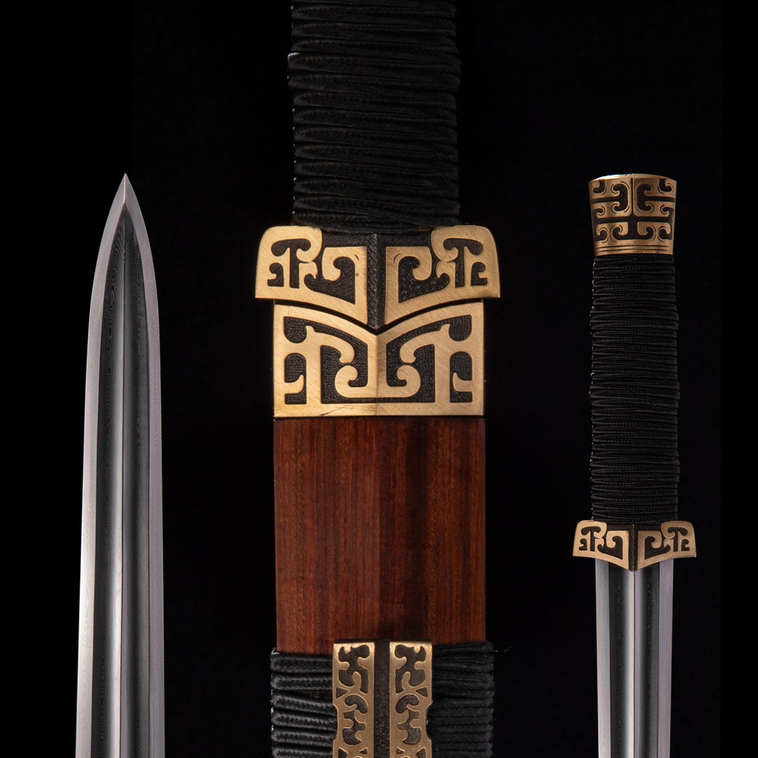 Handmade Chinese Han Jian Sword Real hand Forged Eight-faced Han Sword ...