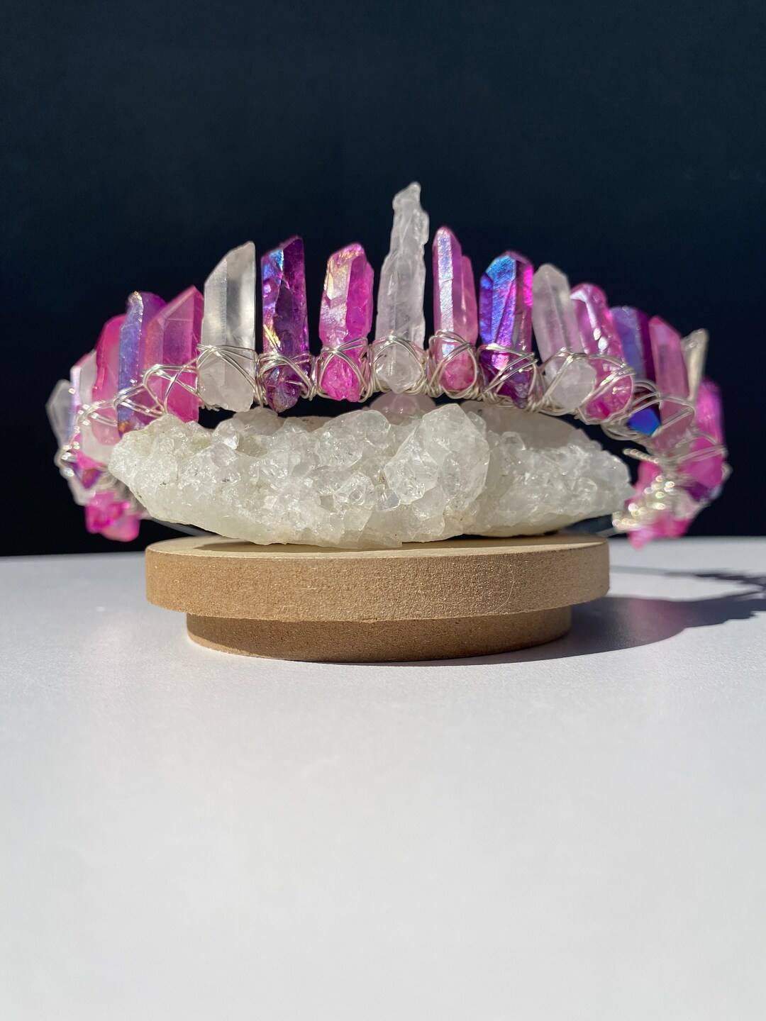 Crystal Crown, Aura Quartz Crown, Witchy Tiara Diadem, Witchy Ritual ...